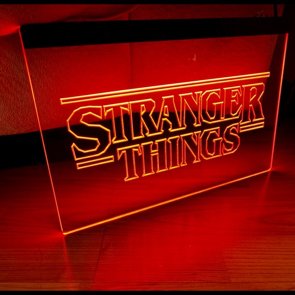 Other | Stranger Things Led Neon Light Sign 8x12 | Poshmark